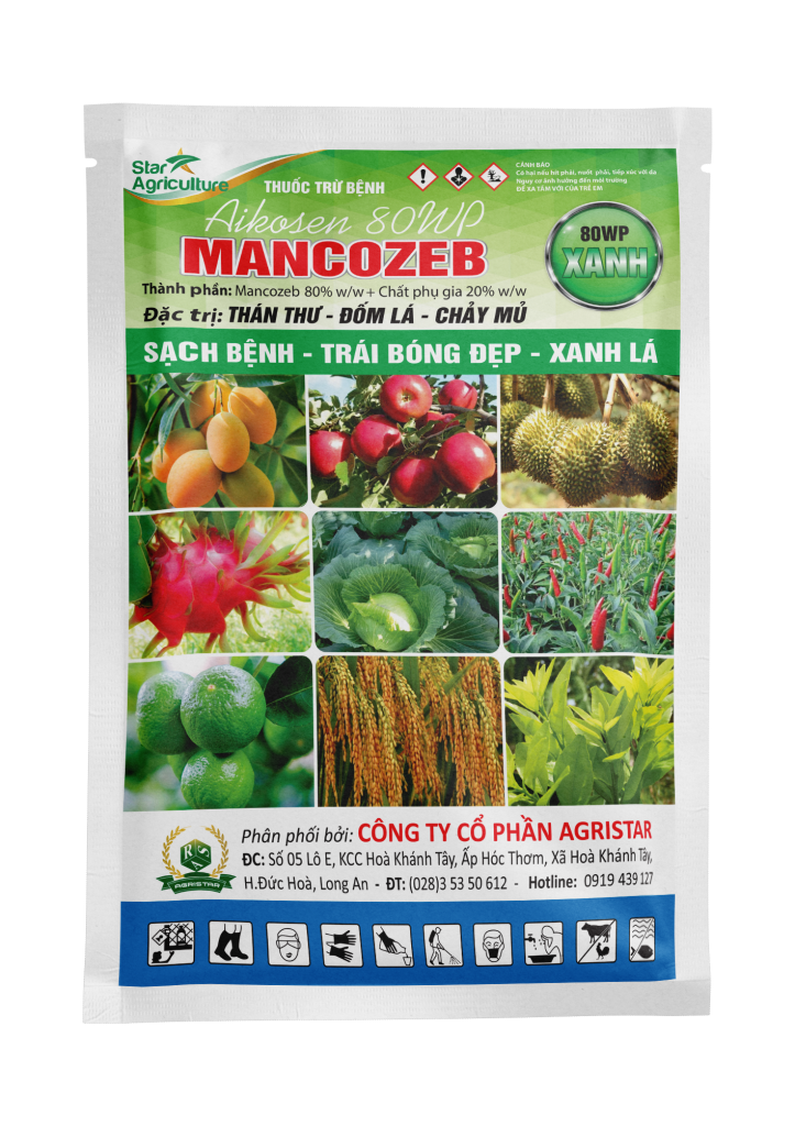 MANCOZEB 80WP XANH - CÔNG TY CỔ PHẦN AGRISTAR